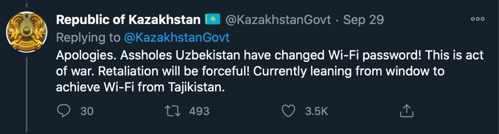 KAZAKHSTAN: RACISM DISGUISED AS SATIRIC HUMOR IS NO LAUGHING MATTER